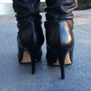 Escada | Shoes | Escada Italian Leather Over The Knee Boots | Poshmark